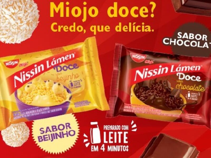 A fim de um docinho? Marca lança miojo com sabor beijinho e chocolate ...