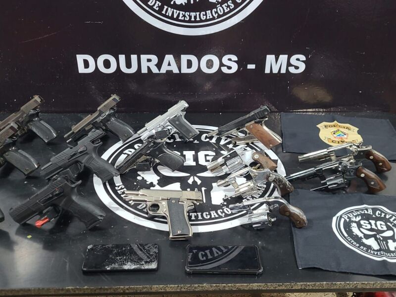 Polícia Apreende 15 Armas De Facção Criminosa Em Dourados Jd1 Notícias