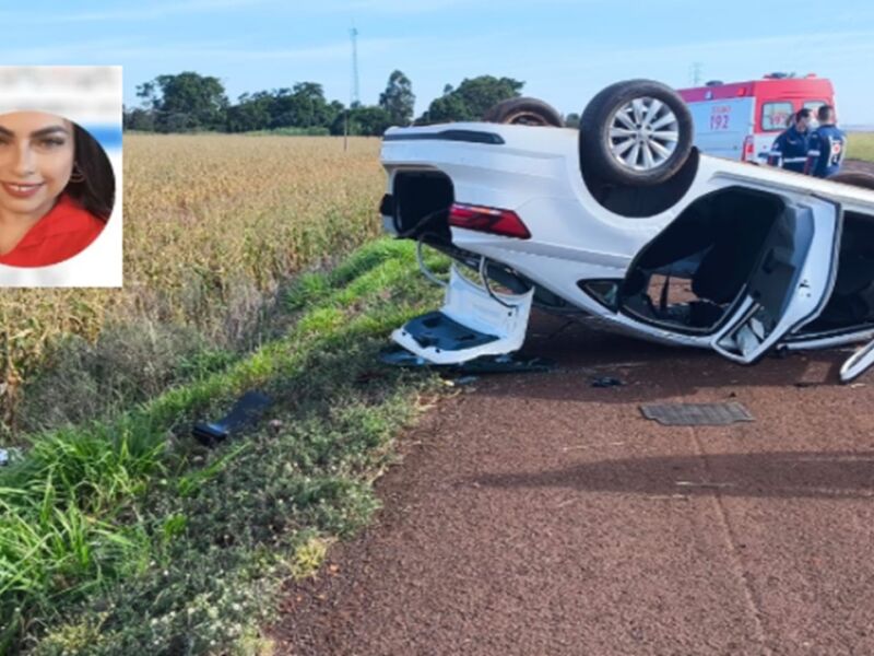 Passageira de carro morre em capotamento na BR-463, em Dourados - JD1 Notícias